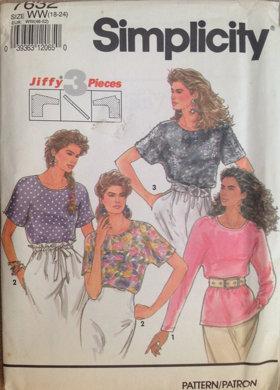 Simplicity 7632 Sewing Pattern Vintage UNCUT/CUT | Etsy