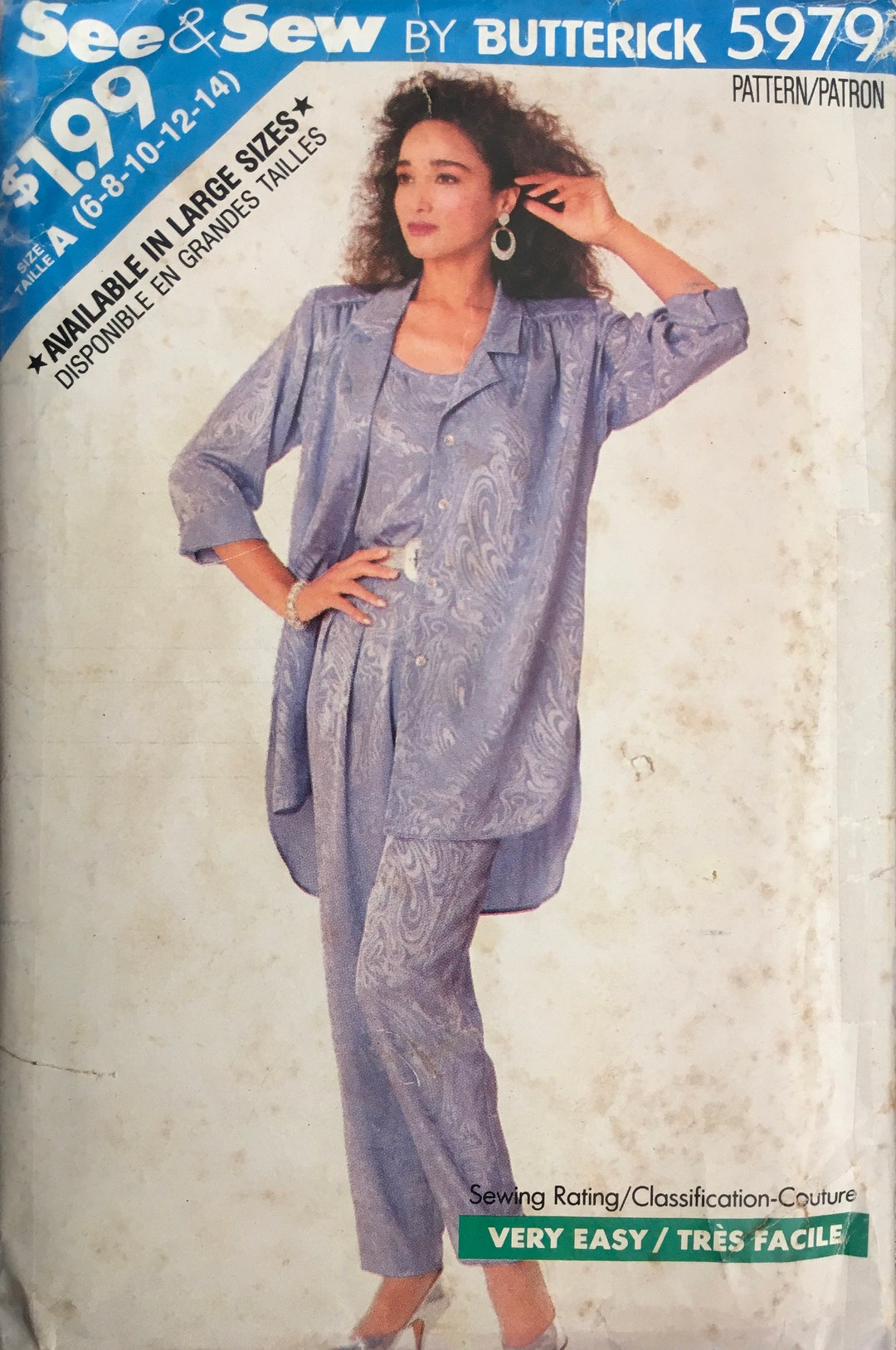 See & Sew 5979 Sewing Pattern vintage CUT - Etsy