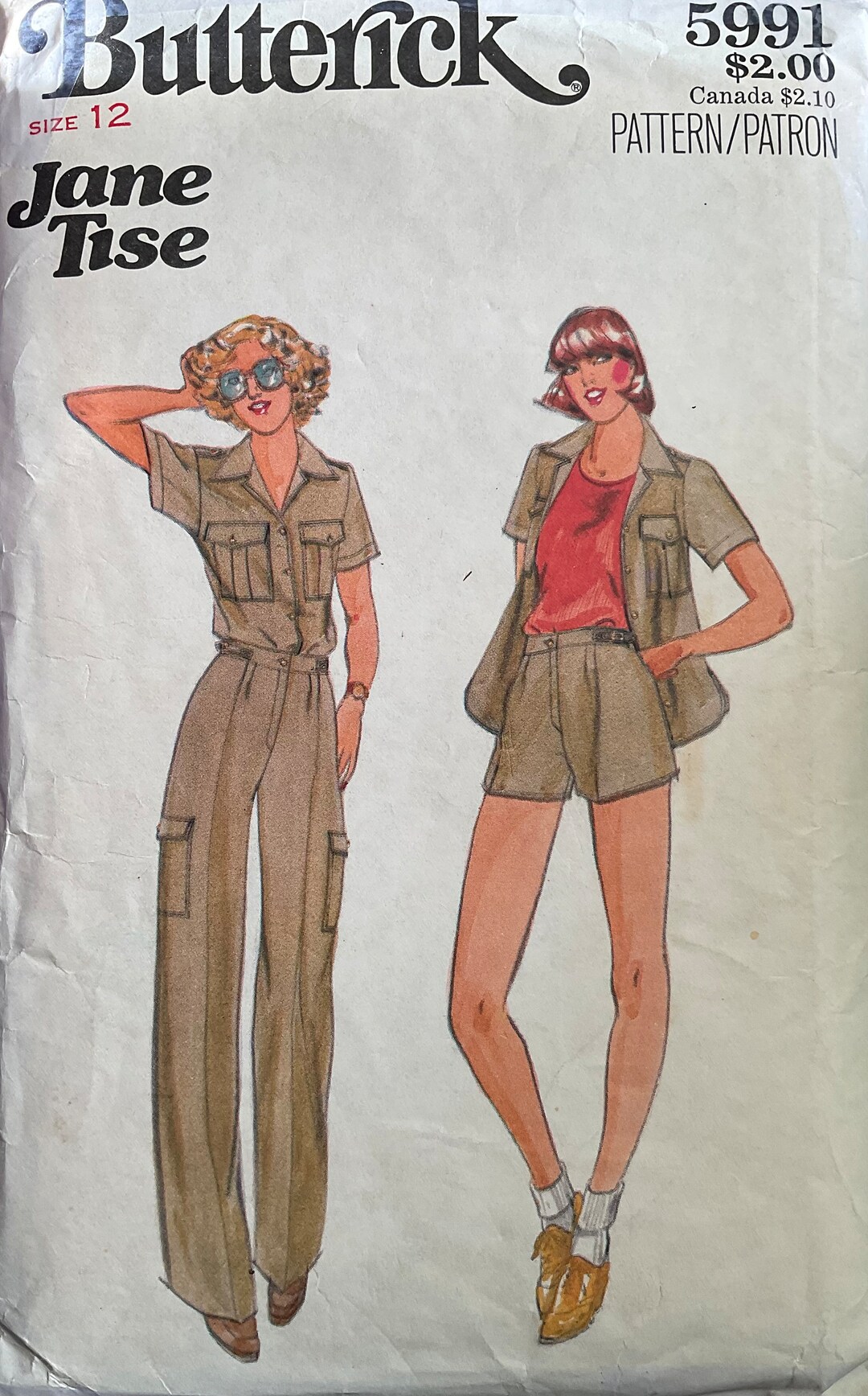 Butterick 5991 Sewing Pattern vintage CUT - Etsy