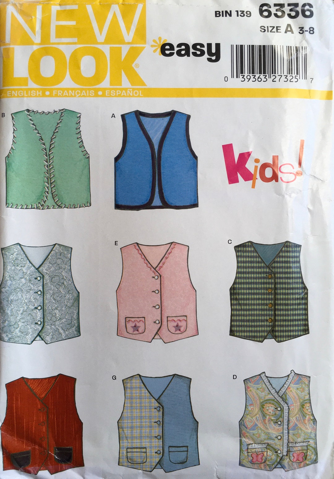 New Look 6336 Sewing Pattern vintage CUT - Etsy