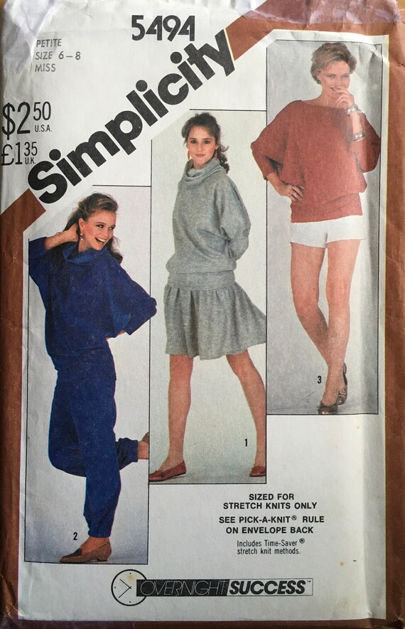 Simplicity 5494 Sewing Pattern vintage UNCUT | Etsy