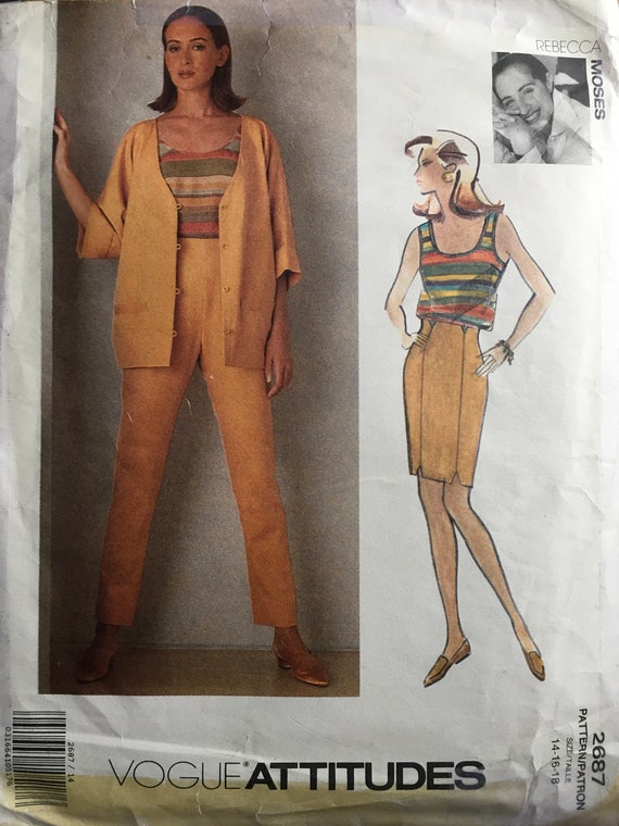 Vogue 2687 Sewing Pattern vintage CUT | Etsy