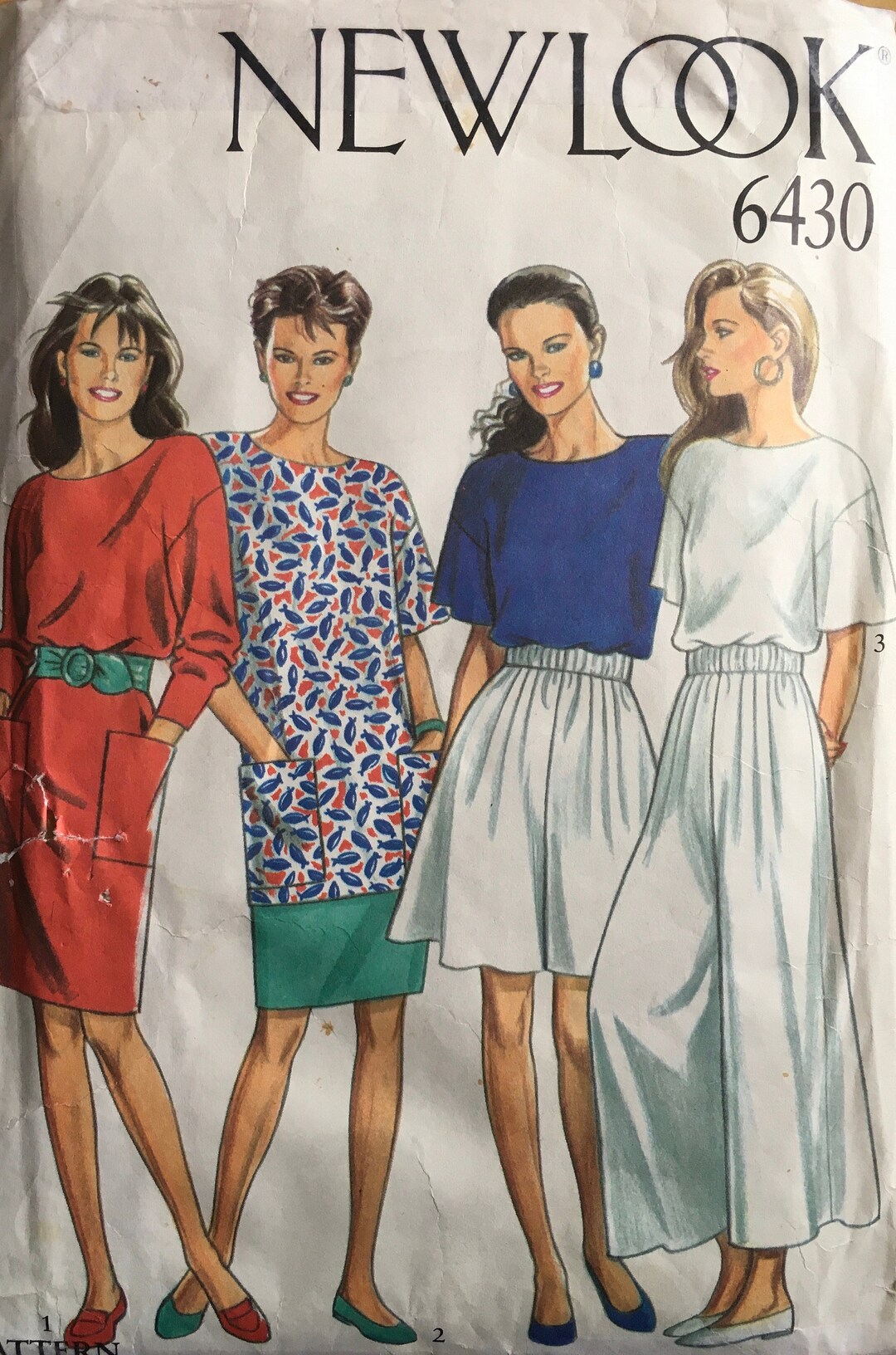 New Look 6430 Sewing Pattern vintage CUT - Etsy
