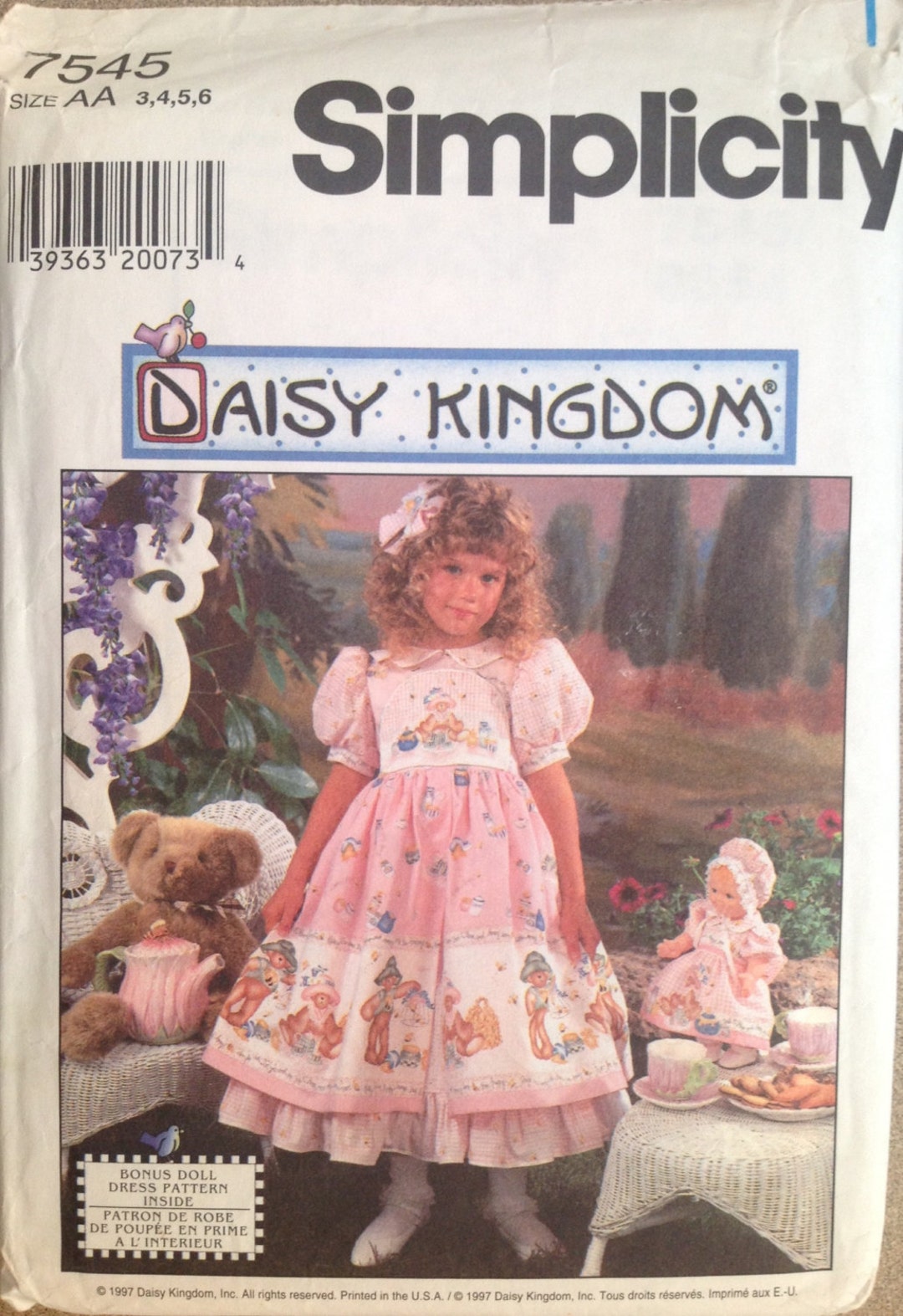 Simplicity 7545 Sewing Pattern vintage UNCUT - Etsy