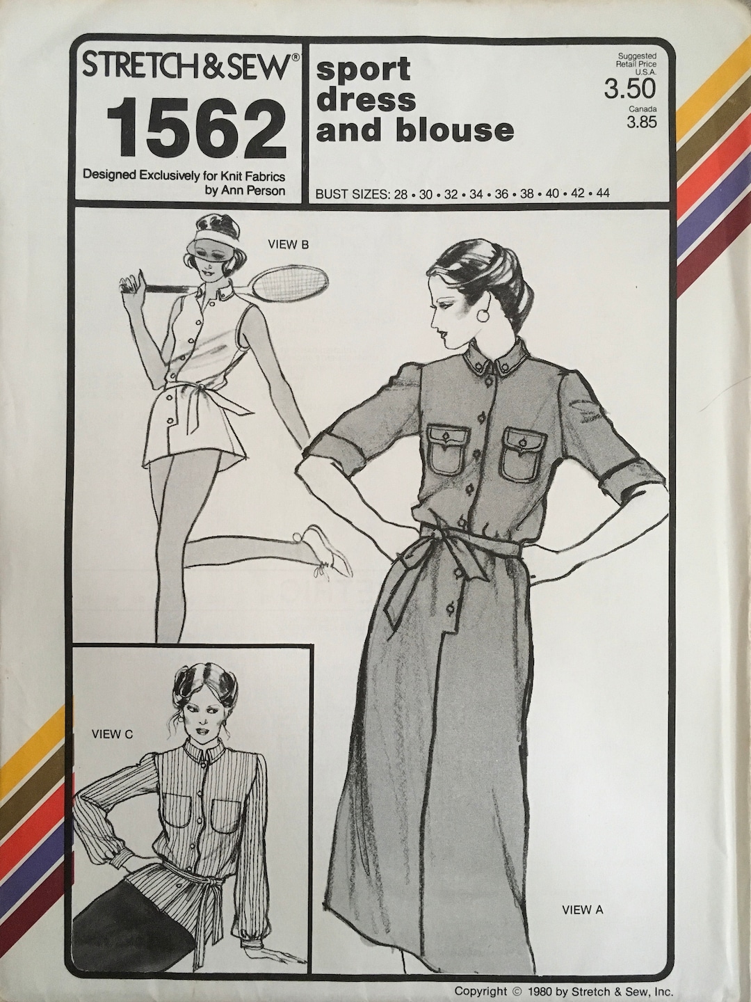 Stretch & Sew 1562 Sewing Pattern vintage UNCUT - Etsy