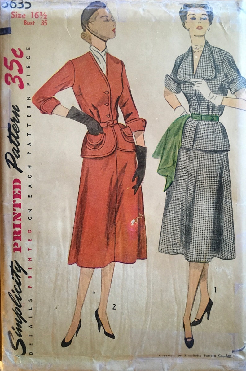 Simplicity 3635 Sewing Pattern vintage UNCUT - Etsy
