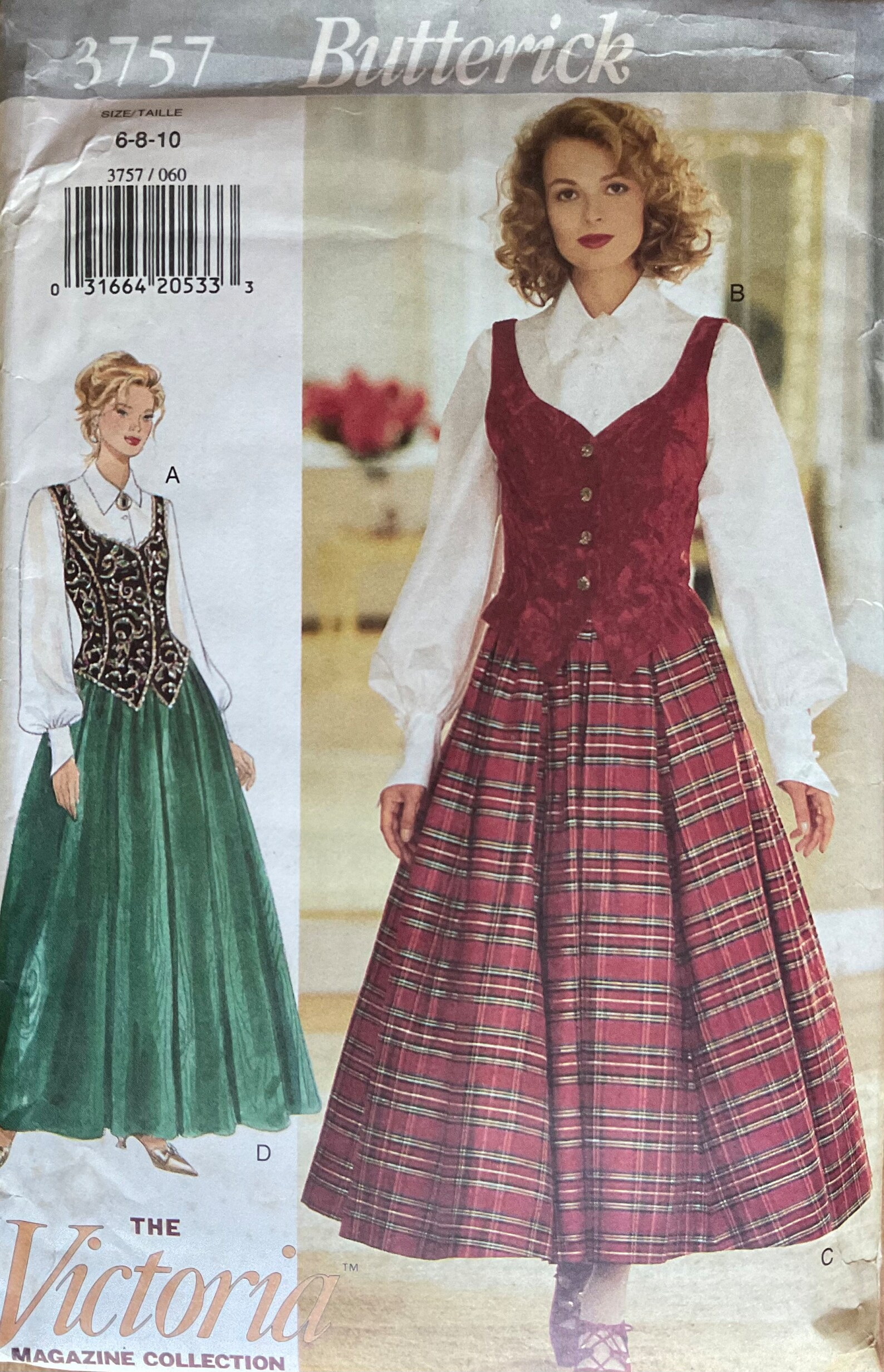 Butterick 3757 Sewing Pattern vintage CUT - Etsy