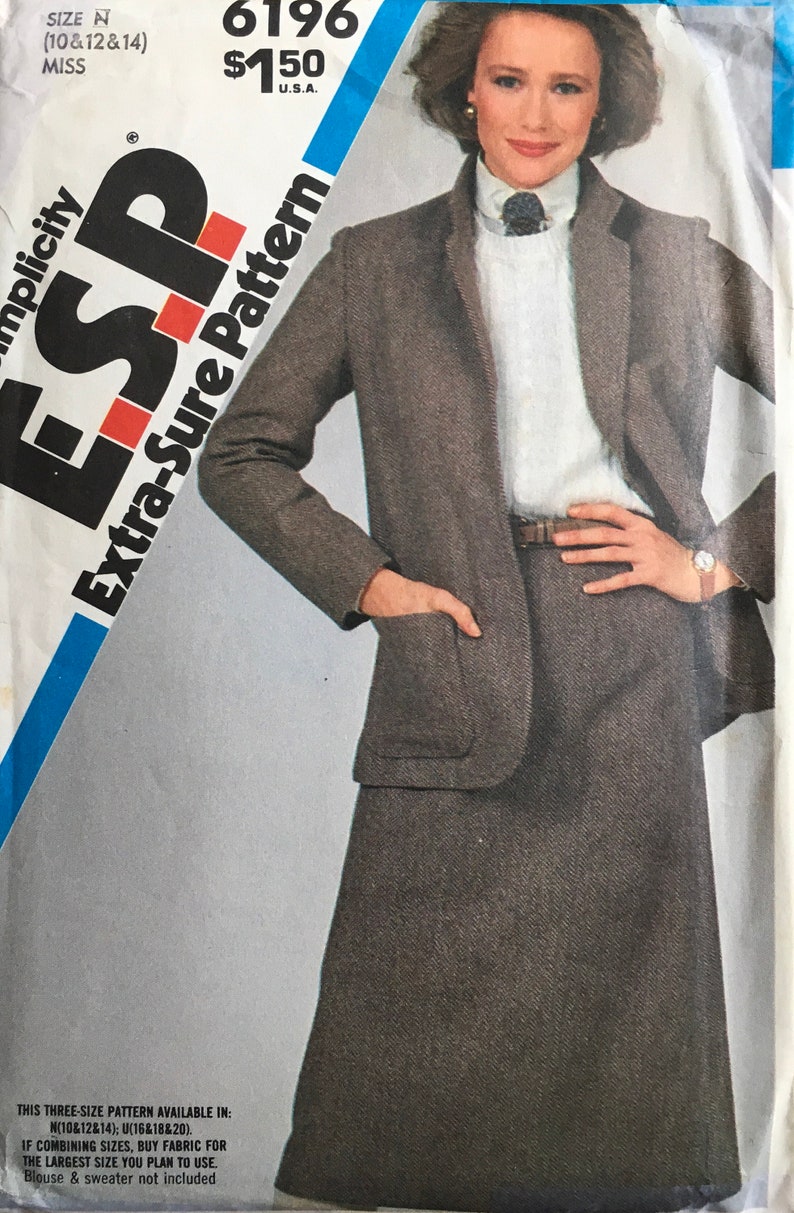 Simplicity 6196 Sewing Pattern vintage CUT - Etsy