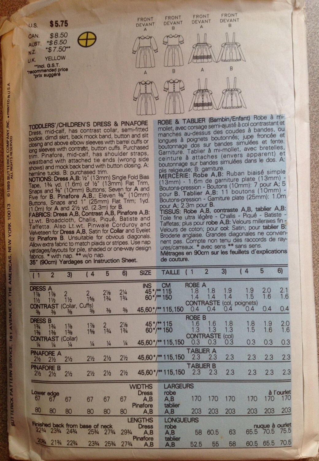 Butterick 4404 Sewing Pattern Vintage UNCUT | Etsy