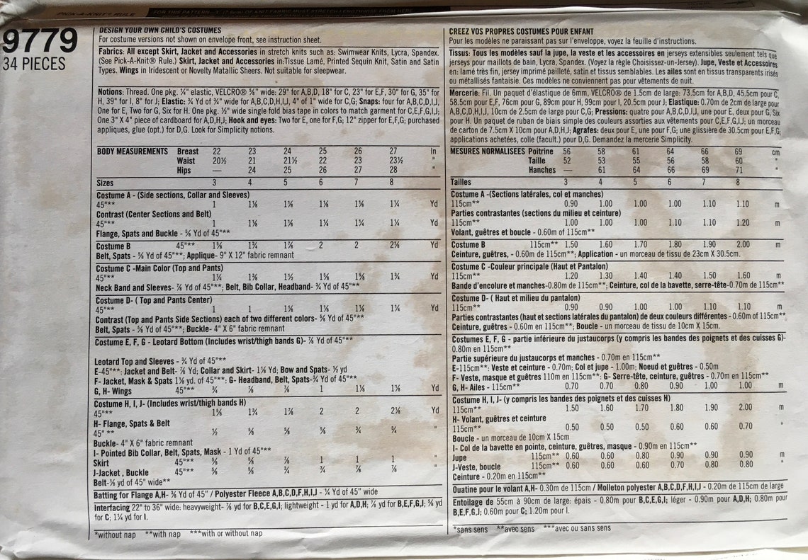 Simplicity 9779 Sewing Pattern vintage UNCUT - Etsy