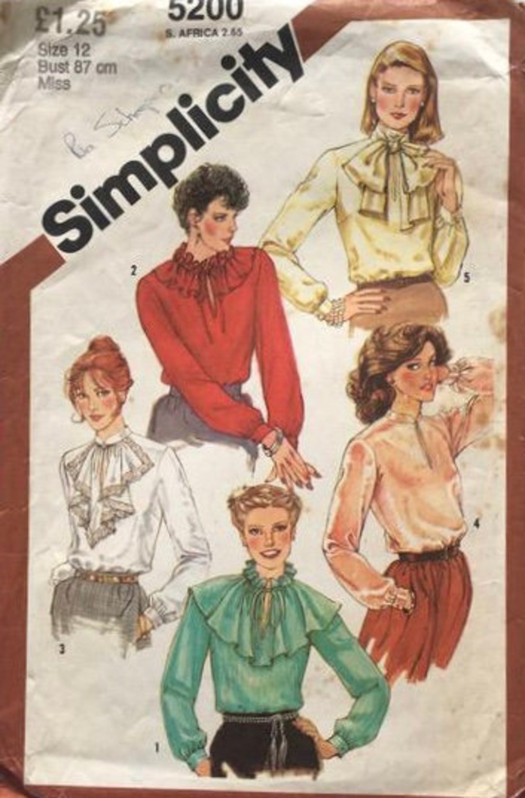 Simplicity 5200 Sewing Pattern vintage CUT - Etsy
