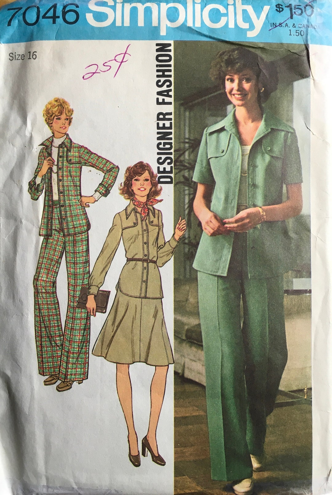 Simplicity 7046 Sewing Pattern vintage UNCUT - Etsy