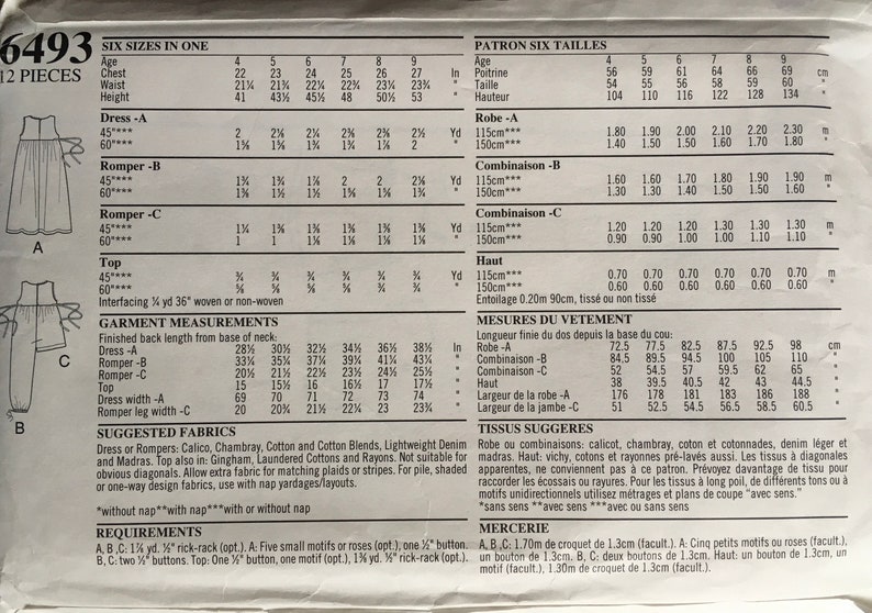 New Look 6493 Sewing Pattern vintage UNCUT - Etsy