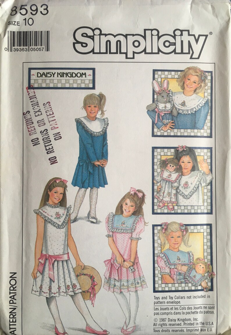 Simplicity 8593/8594 Sewing Pattern vintage UNCUT/CUT - Etsy