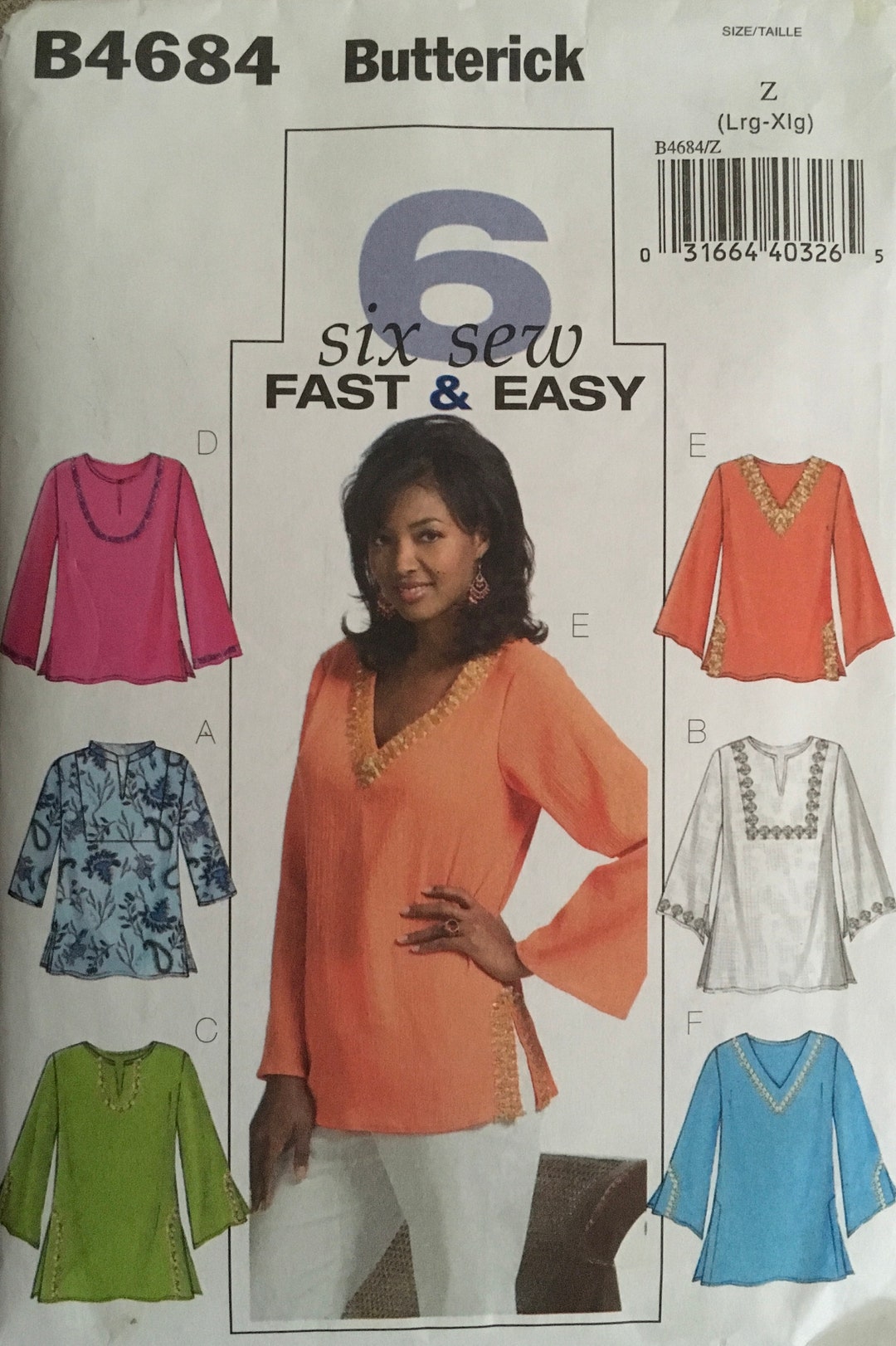 Butterick 4684 Sewing Pattern UNCUT/CUT - Etsy