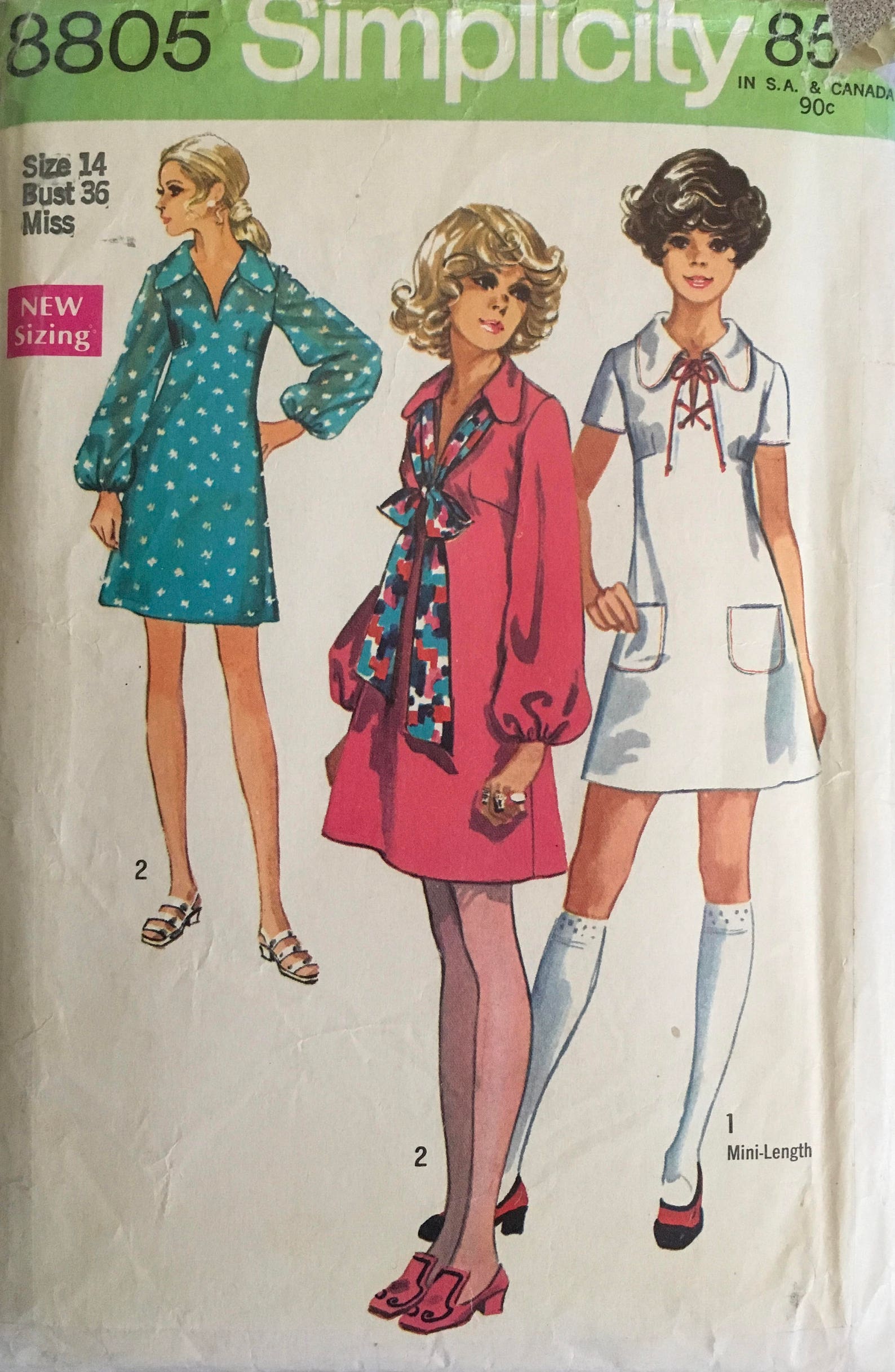 Simplicity 8805 Sewing Pattern vintage CUT - Etsy