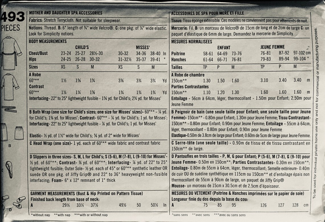 Simplicity 4493 Sewing Pattern UNCUT | Etsy