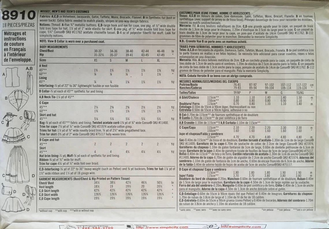 Simplicity 8910 Sewing Pattern vintage UNCUT | Etsy