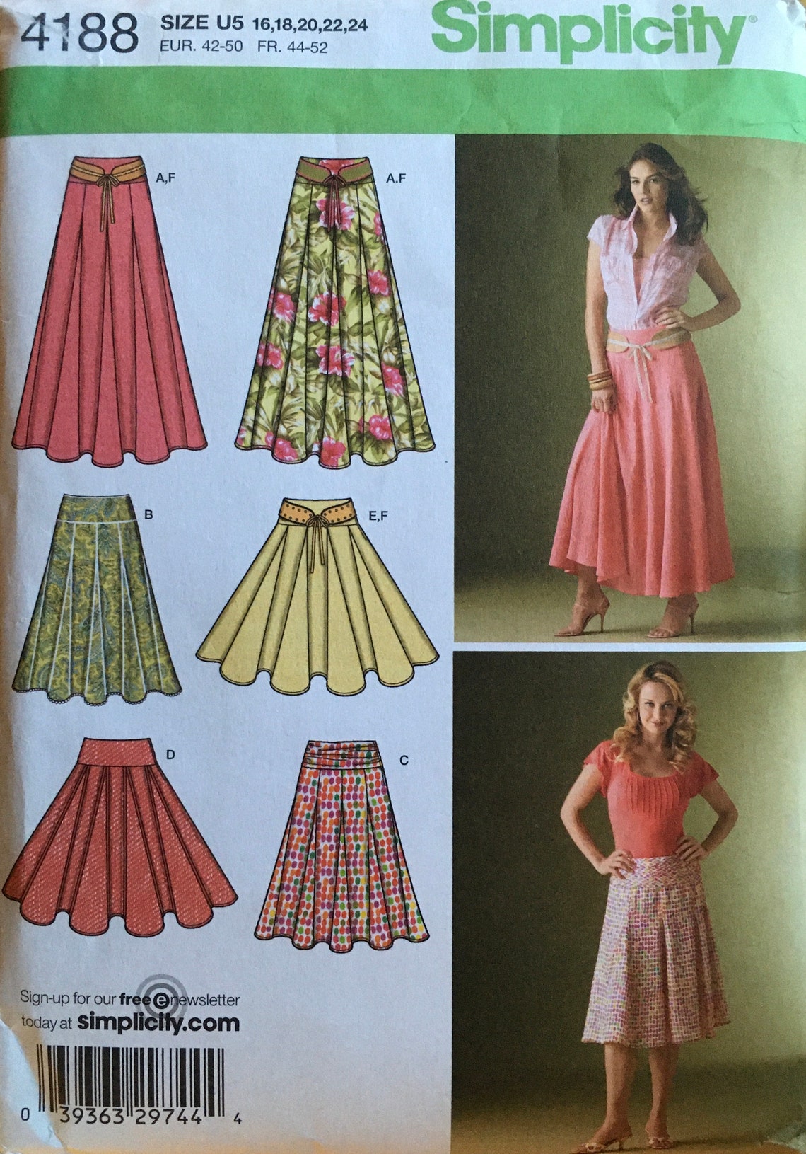 Simplicity 4188 Sewing Pattern vintage CUT | Etsy