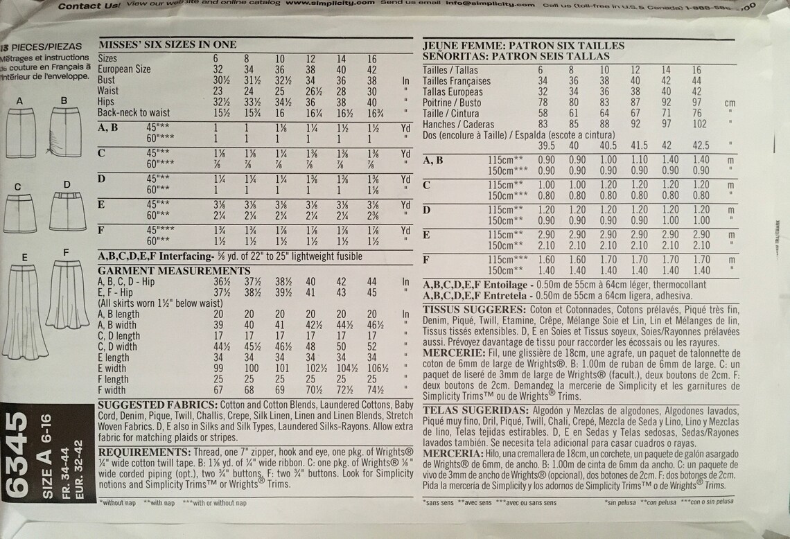 New Look 6345 Sewing Pattern vintage CUT - Etsy