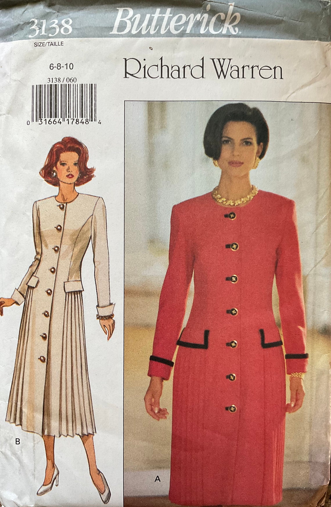 Butterick 3138 Sewing Pattern vintage UNCUT - Etsy