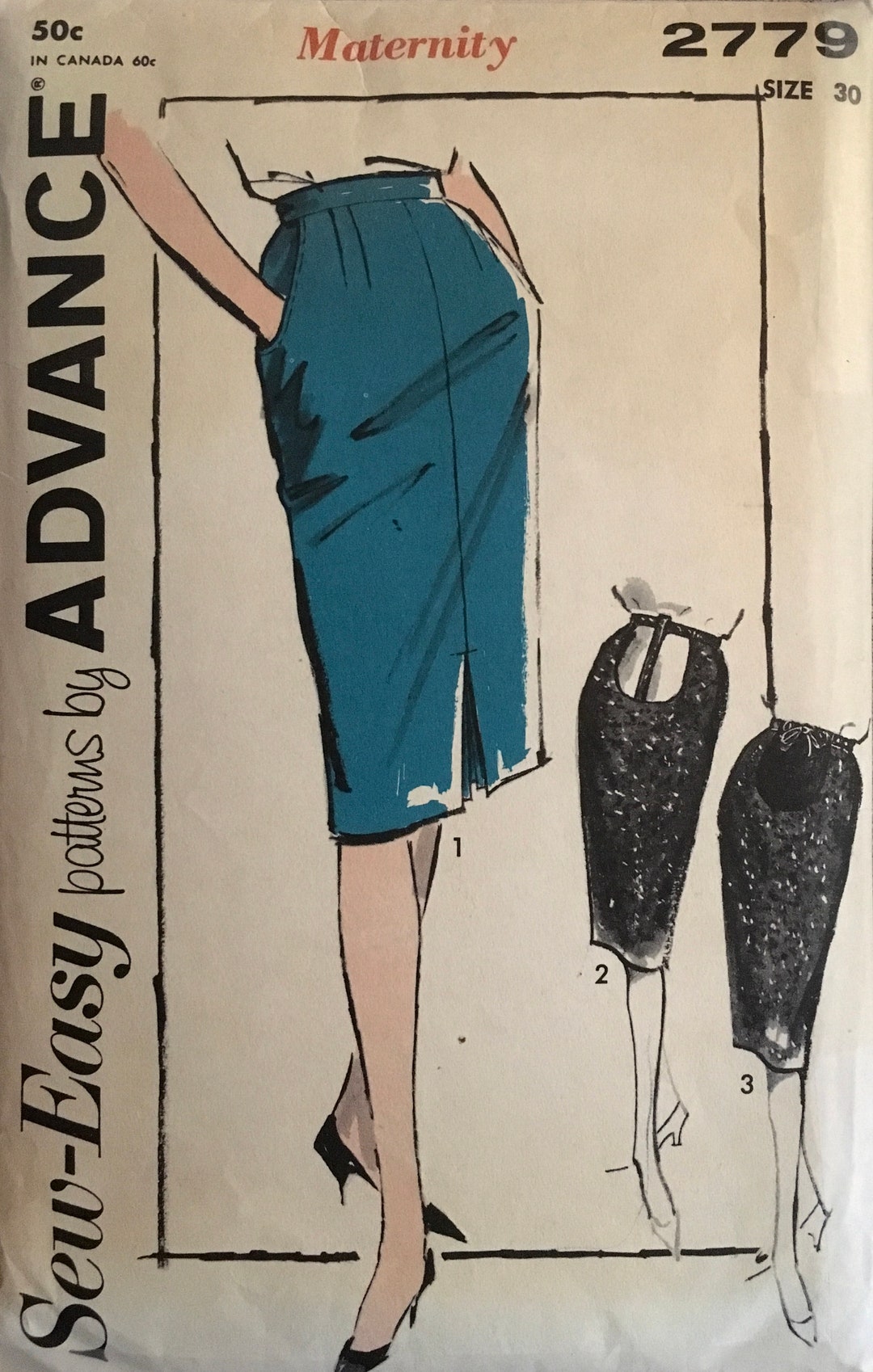 Advance 2779 Sewing Pattern vintage CUT - Etsy
