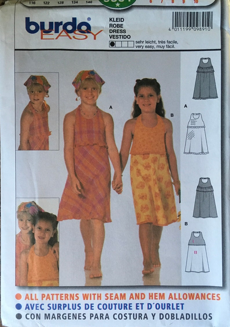 Burda 9891 Sewing Pattern vintage UNCUT - Etsy