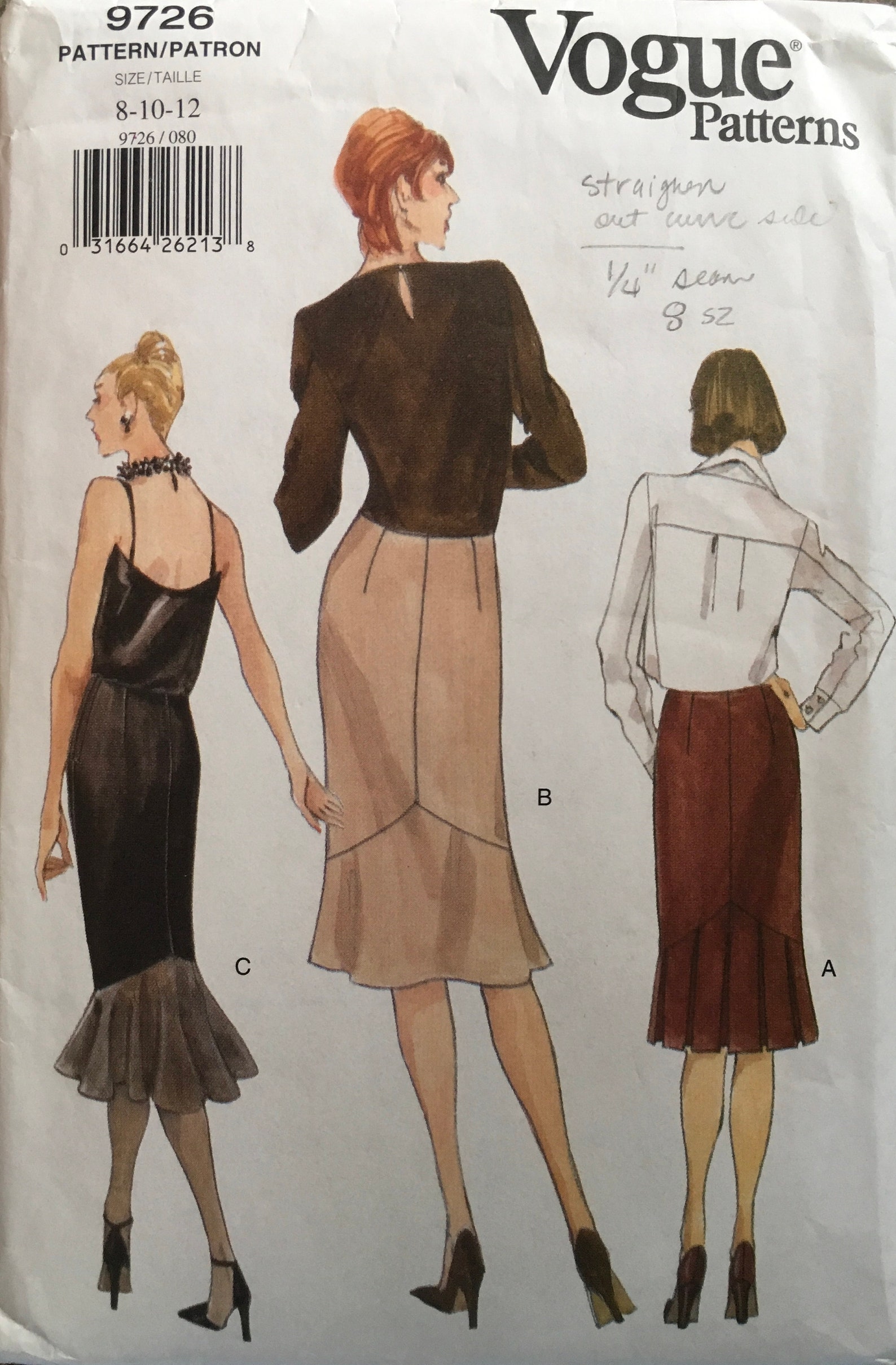 Vogue 9726 Sewing Pattern vintage UNCUT - Etsy