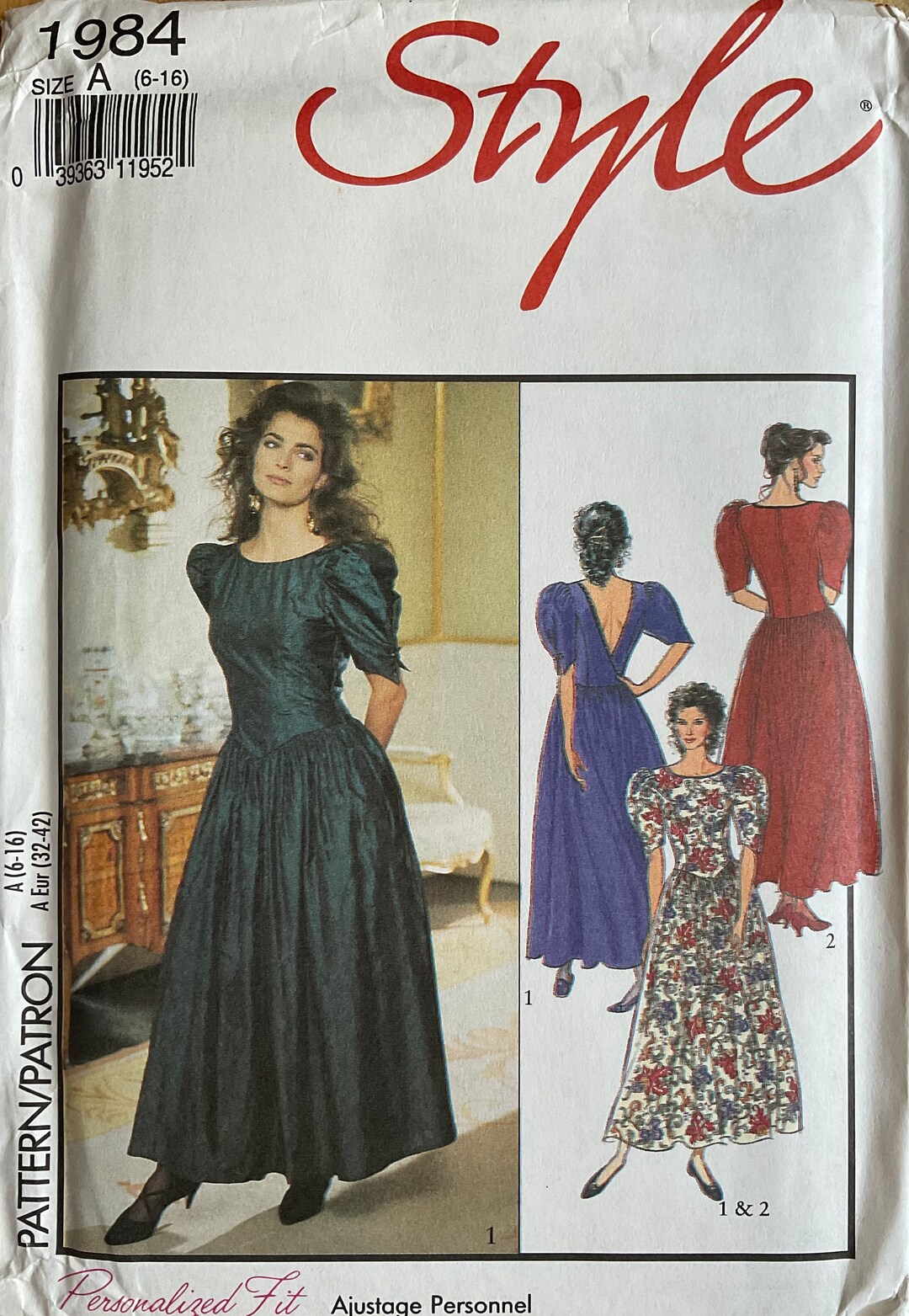 Style 1984 Sewing Pattern vintage UNCUT - Etsy