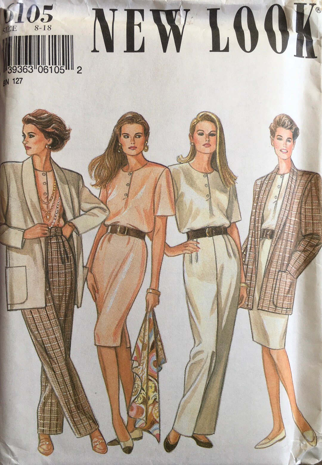 New Look 6105 Sewing Pattern vintage UNCUT - Etsy