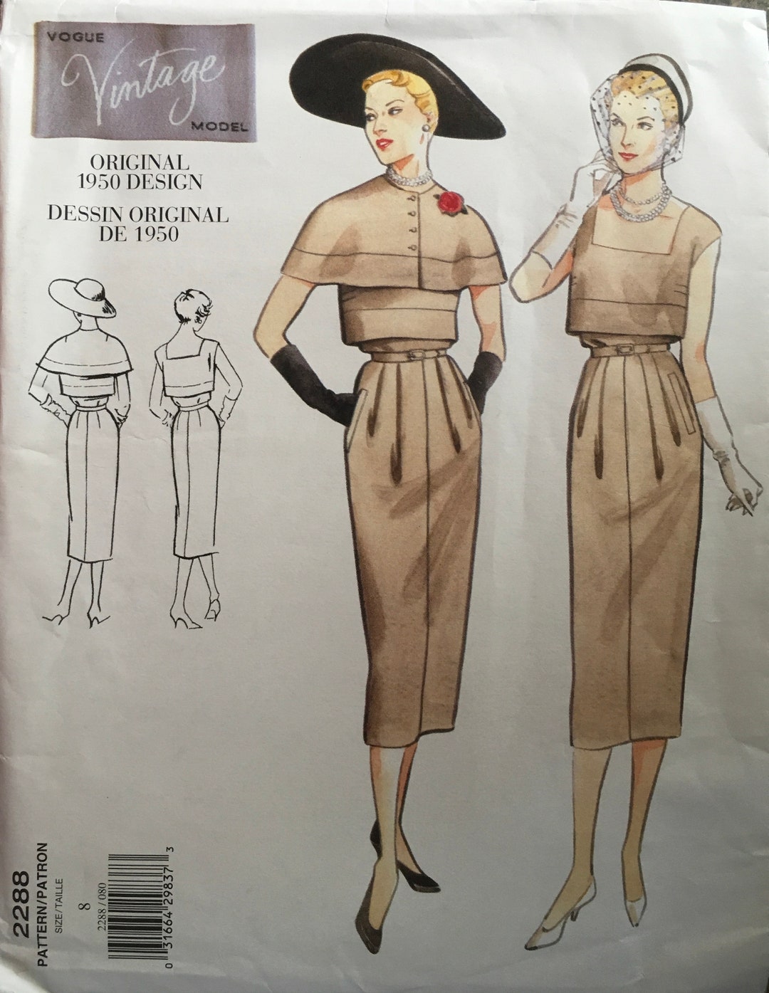 Vogue 2288 Sewing Pattern vintage UNCUT - Etsy