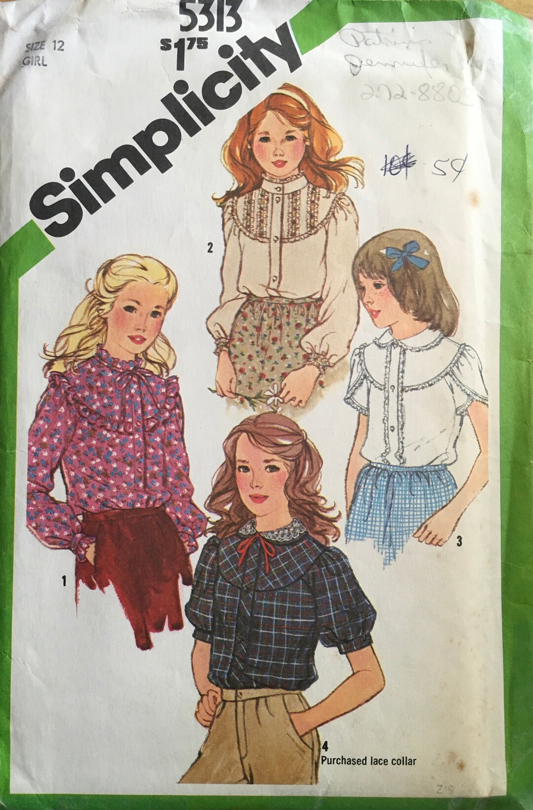 Simplicity 5313 Sewing Pattern vintage CUT - Etsy