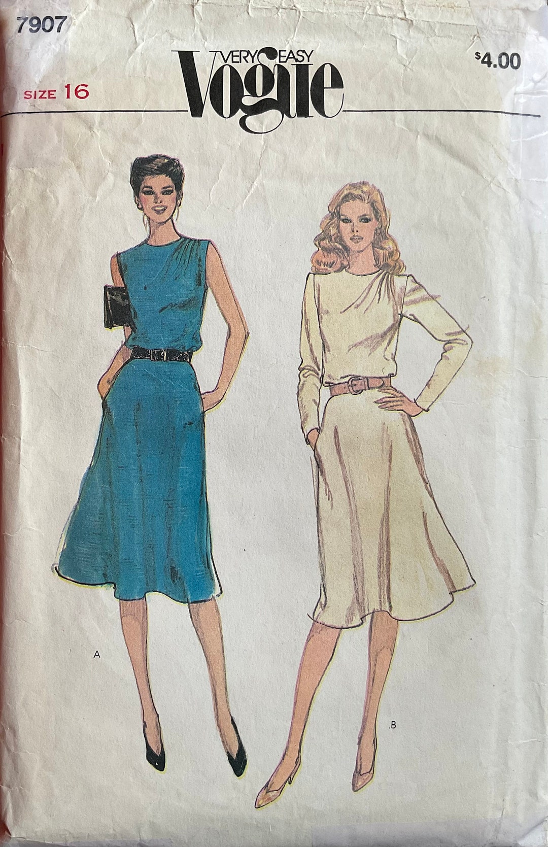 Vogue 7907 Sewing Pattern vintage CUT - Etsy