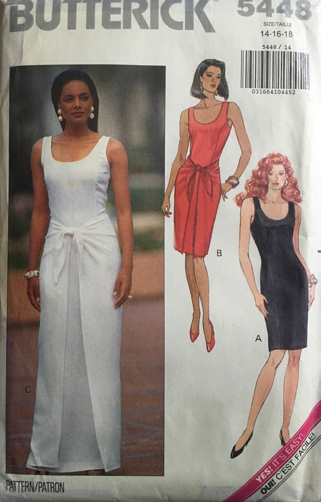 Butterick 5448 Sewing Pattern vintage UNCUT - Etsy