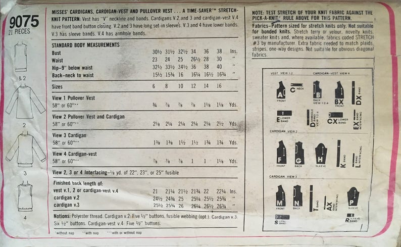 Simplicity 9075 Sewing Pattern vintage CUT - Etsy