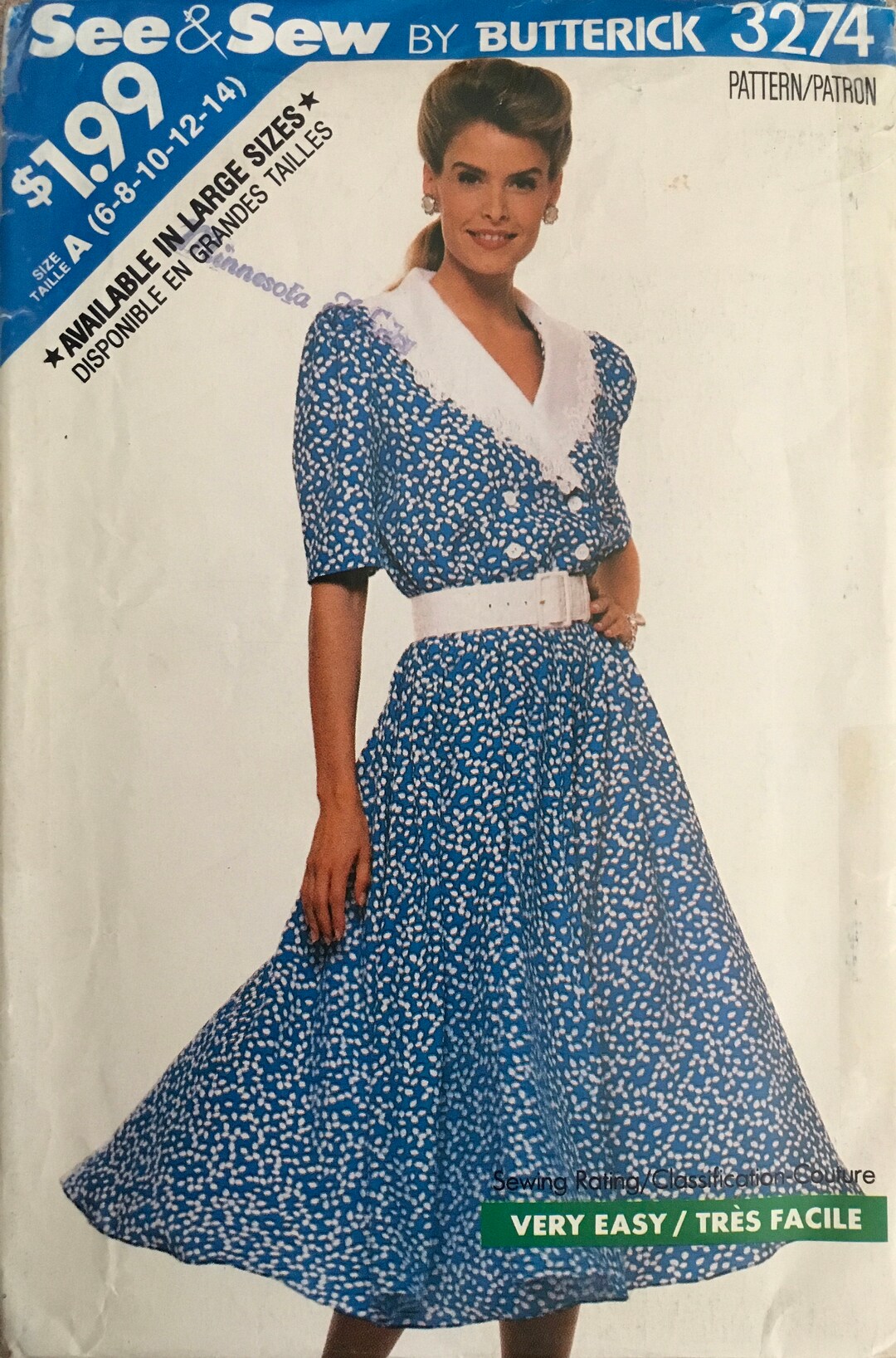 See & Sew 3274 Sewing Pattern vintage UNCUT - Etsy