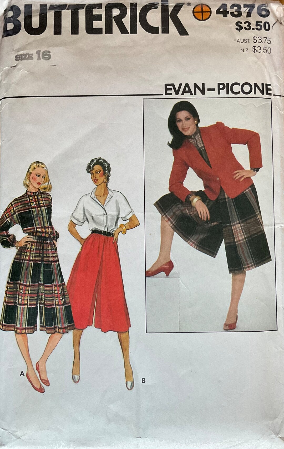 Butterick 4376 Sewing Pattern vintage CUT - Etsy