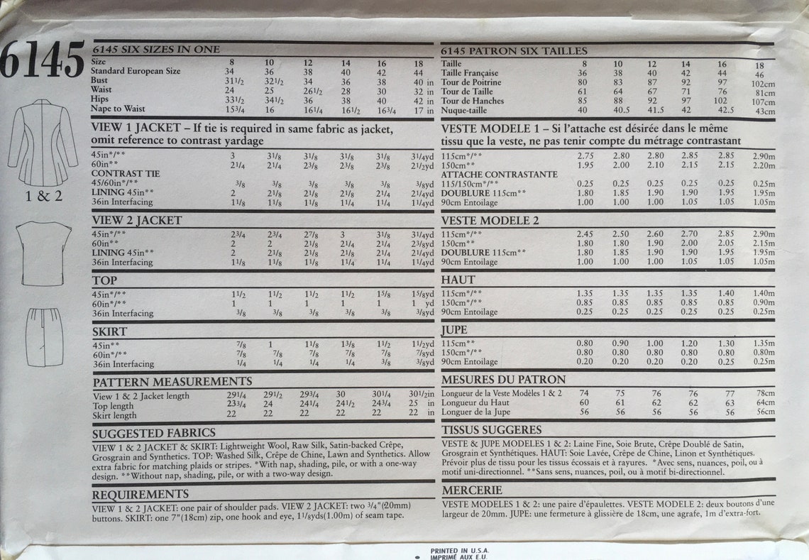 New Look 6145 Sewing Pattern vintage UNCUT | Etsy