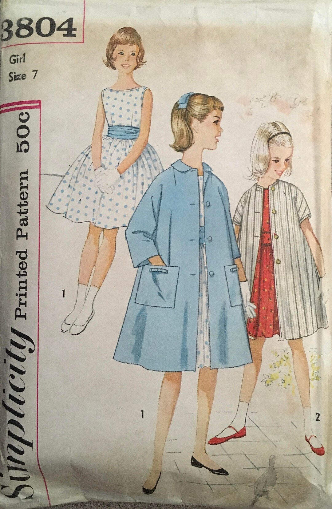Simplicity 3804 Sewing Pattern vintage CUT - Etsy