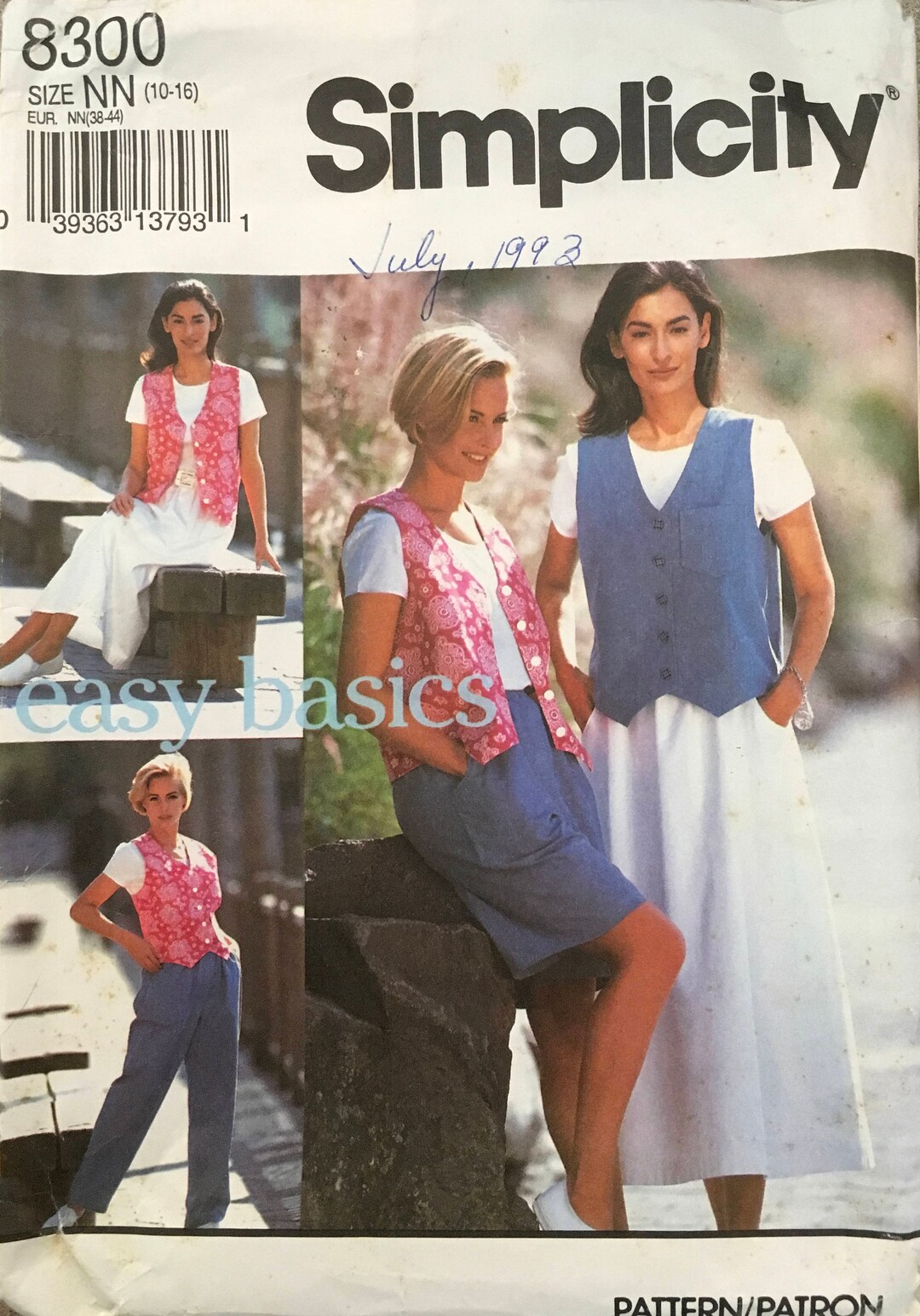 Simplicity 8300 Sewing Pattern vintage CUT - Etsy