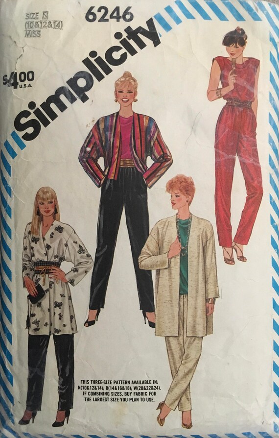Simplicity 6246 Sewing Pattern vintage UNCUT/CUT | Etsy