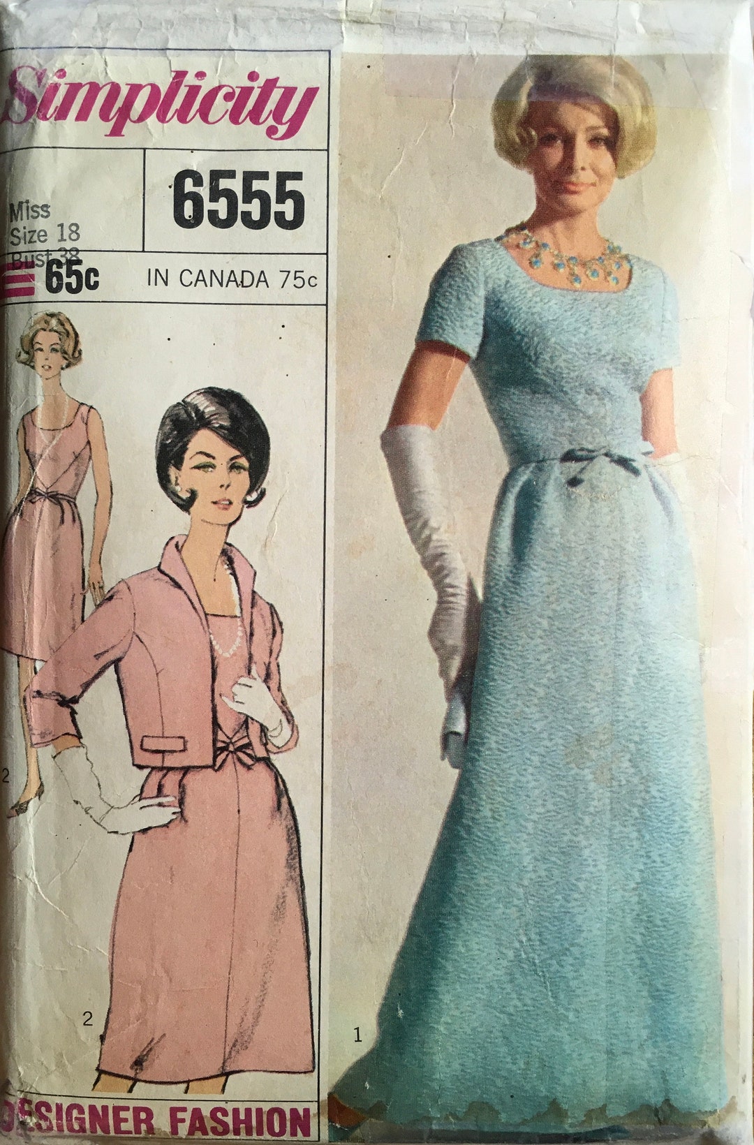 Simplicity 6555 Sewing Pattern vintage CUT - Etsy