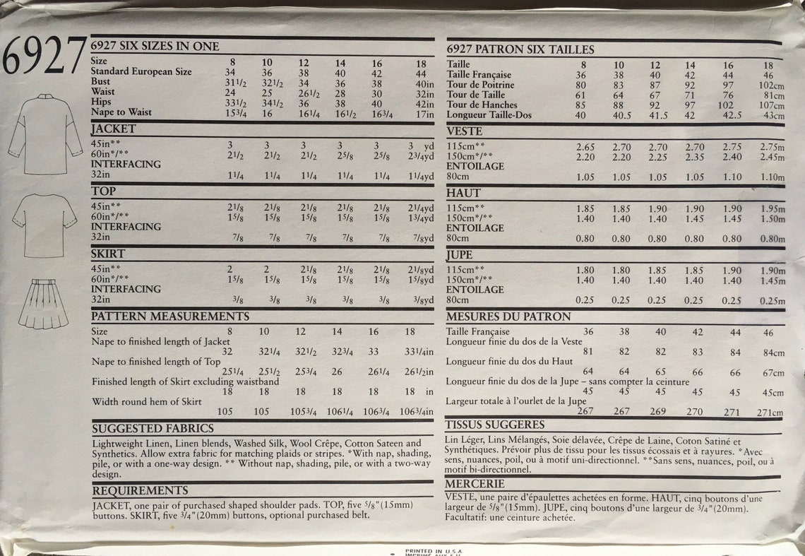 New Look 6927 Sewing Pattern vintage UNCUT - Etsy