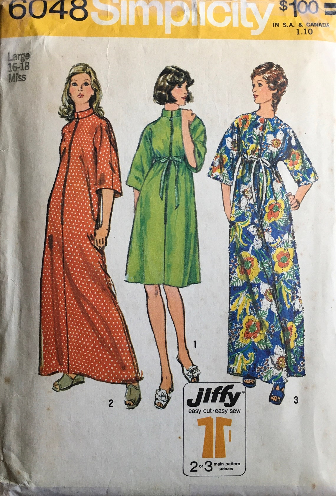 Simplicity 6048 Sewing Pattern vintage CUT - Etsy