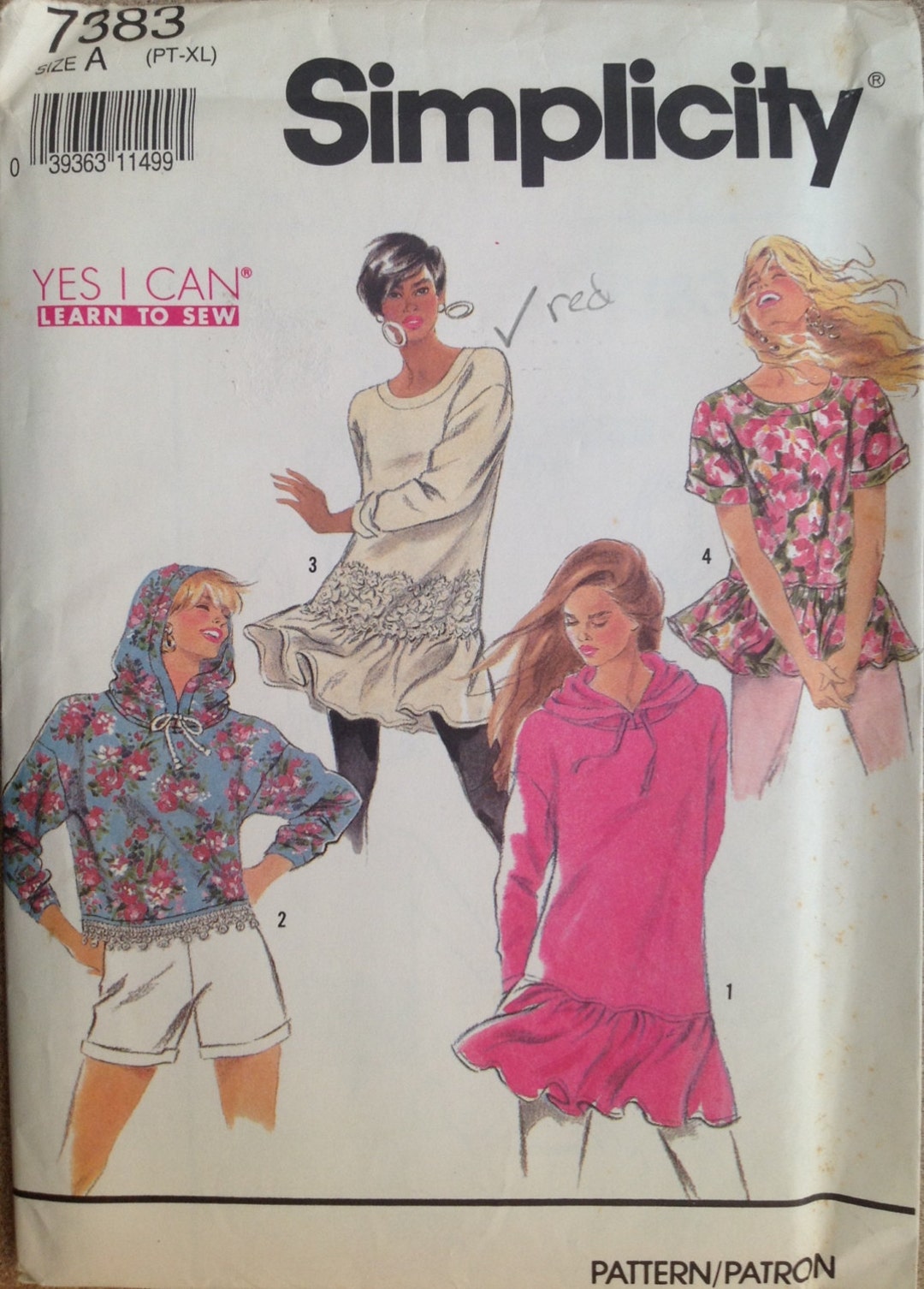 Simplicity 7383 Sewing Pattern vintage UNCUT - Etsy