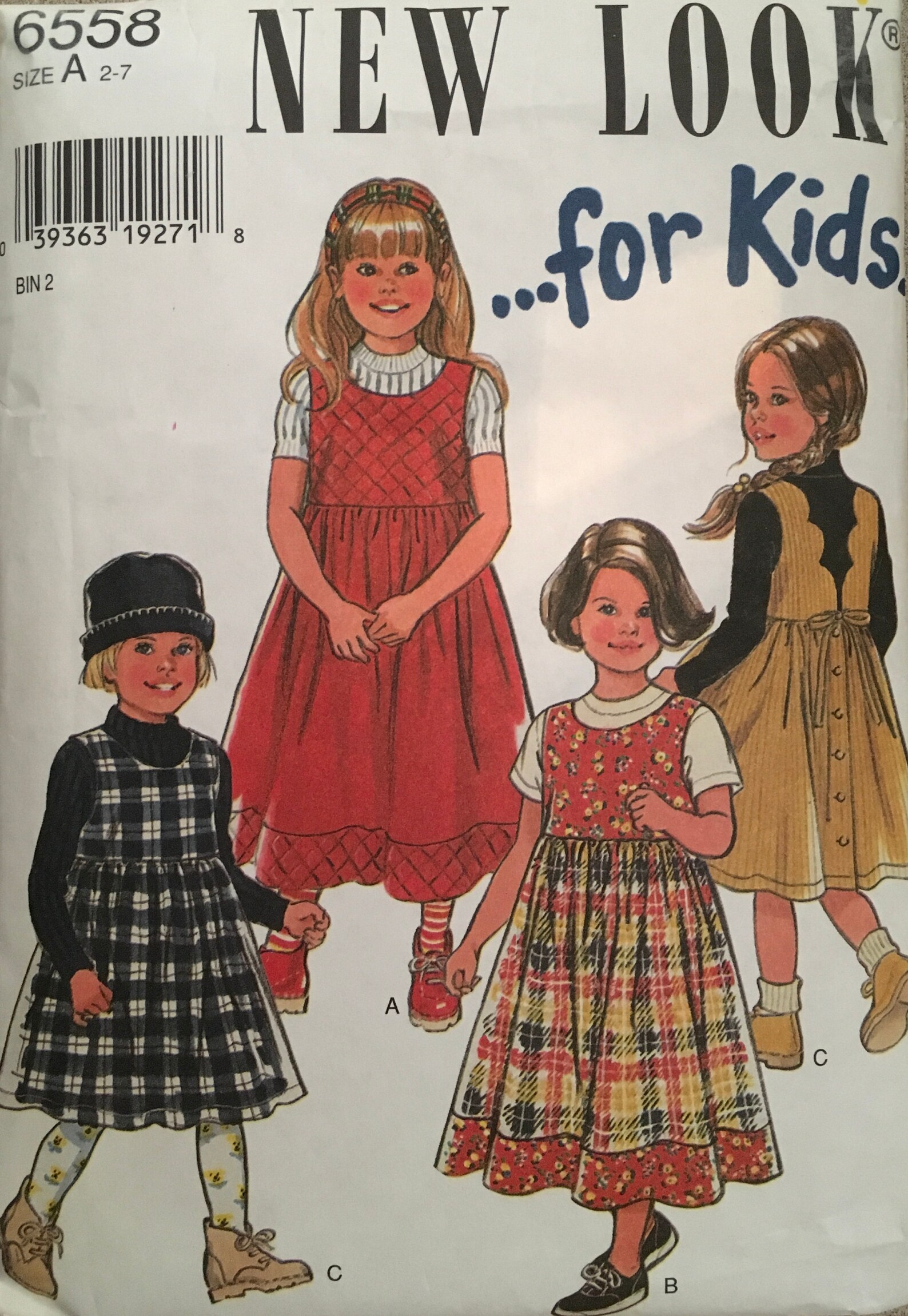 New Look 6558 Sewing Pattern vintage CUT | Etsy