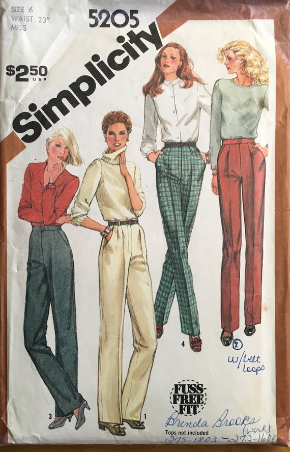 Simplicity 5205 Sewing Pattern vintage CUT | Etsy