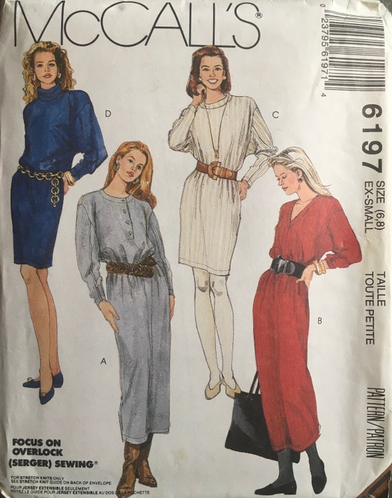 McCall's 6197 Sewing Pattern Vintage UNCUT | Etsy