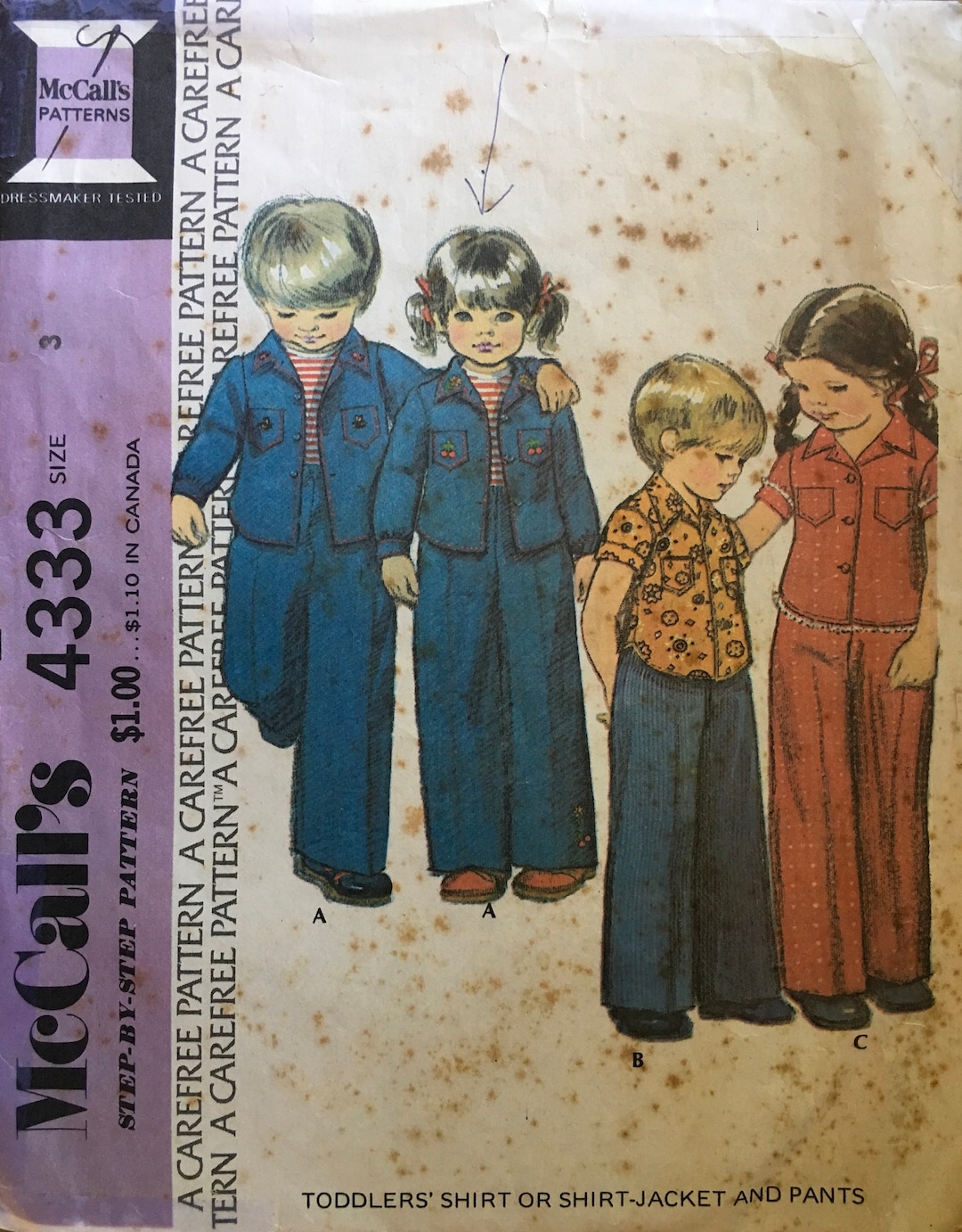 Mccall's 4333 Sewing Pattern vintage CUT - Etsy