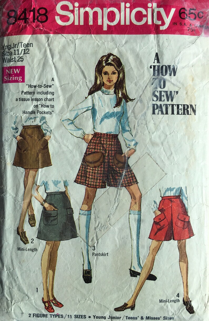 Simplicity 8418 Sewing Pattern vintage CUT | Etsy